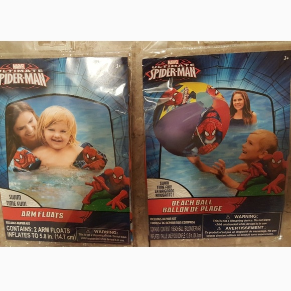 Marvel | Swim | Marvel Spiderman Arm Floats And Beach Ball | Poshmark